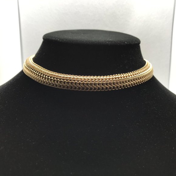 Milor | Jewelry | New Milor Italian 4k X Wide Gold Mesh Necklace | Poshmark